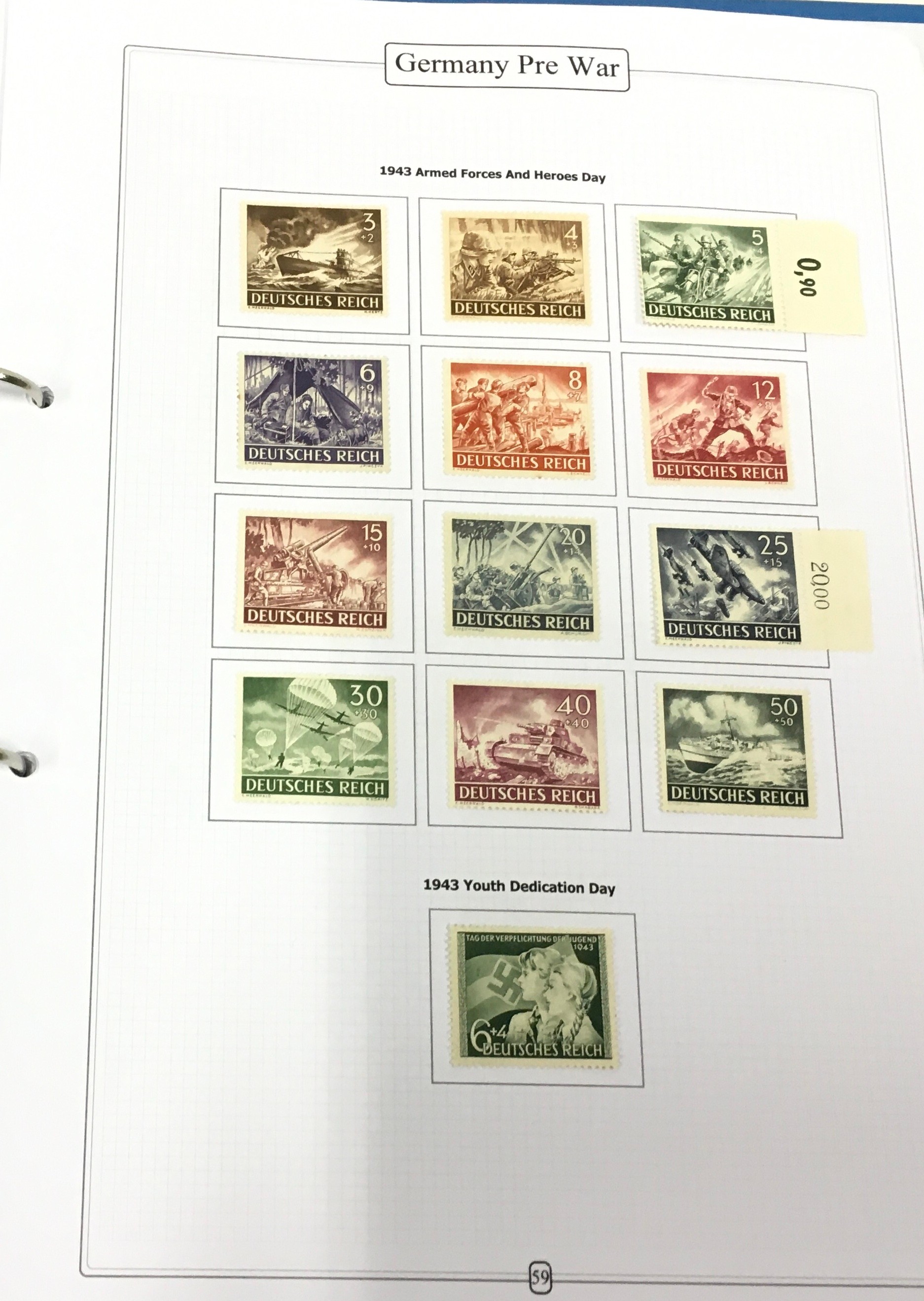 3 folders of German stamps to include - Auktionen & Preisarchiv
