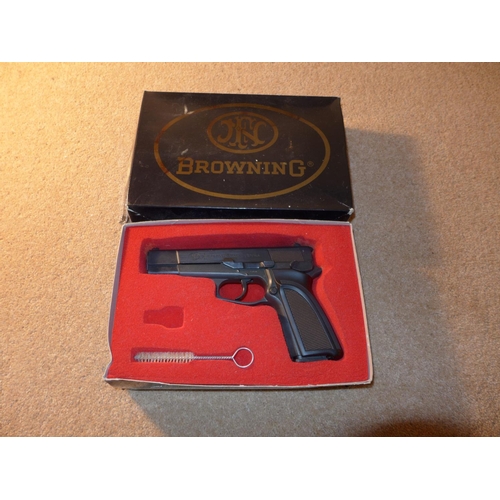 A BOXED BLANK FIRING BROWNING MOD GPDA8 8MM PISTOL