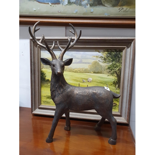 A good Bronzed Figure of a Stag. 44cms (H) approx. | Barnebys
