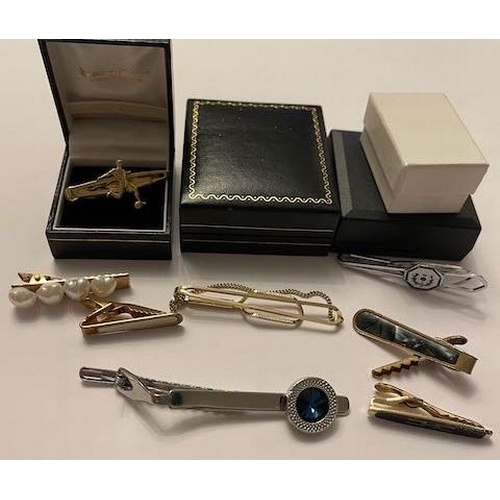 Collection of Tie Clips & Nippy Clips Incl Stratton Imitation