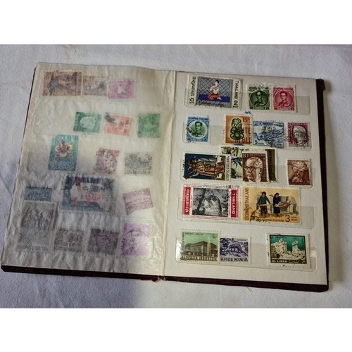 Small stamp stock book to include world wide stamps