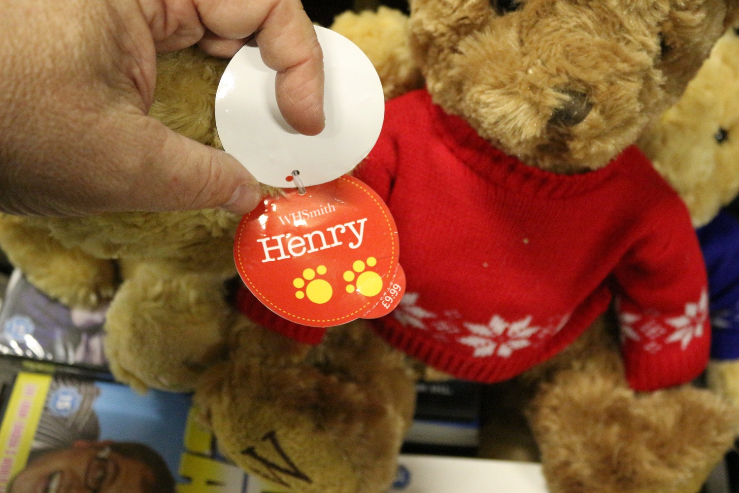Collection of 3 WH Smith Teddy Bears - Henry with Red Jumper, Henry ...