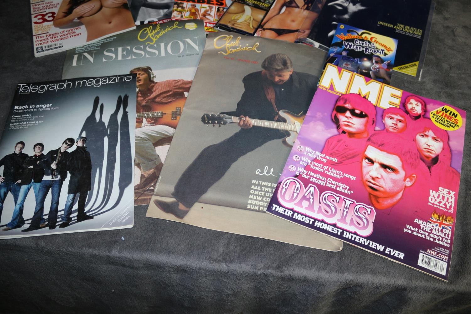 Collection of Adult Magazines and Music Magazines