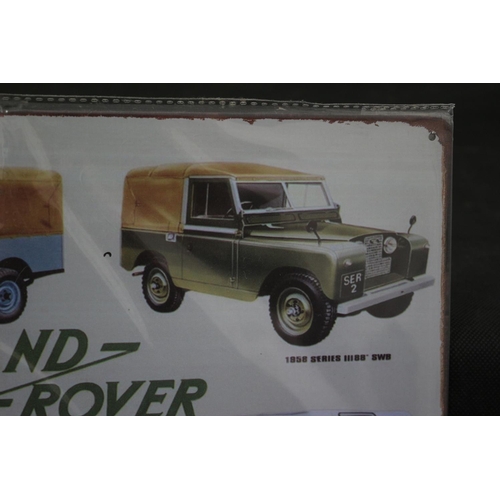 Metal Land Rover Sign 30cm x 20cm