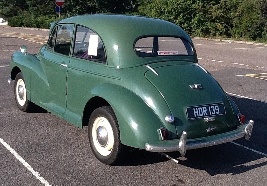 1953 MORRIS MM SERIES 918CC SIDE VALVE REGISTRATION NO: HDR 139