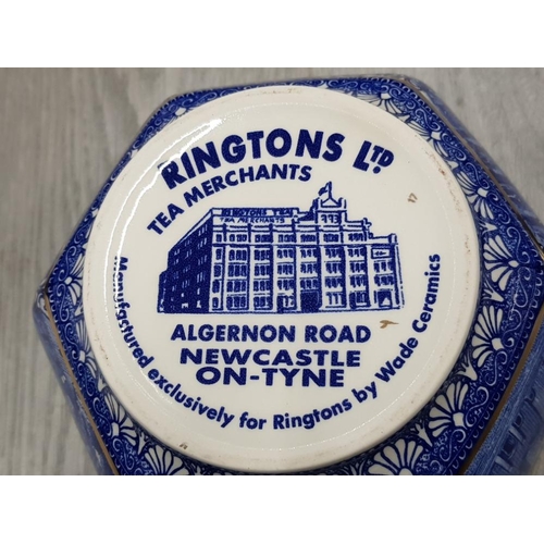 COLLECTION OF RINGTONS TEA BISCUIT JARS FEATURING CASTLES AND ...