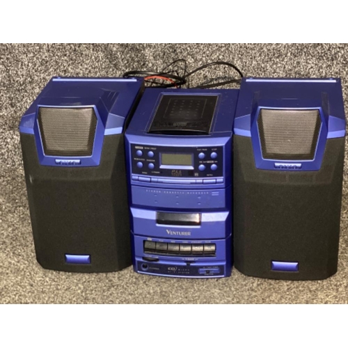 Venturer micro Hifi & CD system with pair of matching speake... | Barnebys