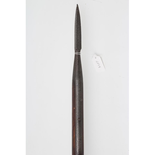 A BRITISH NAVAL BOARDING PIKE, with triangular section point... | Barnebys