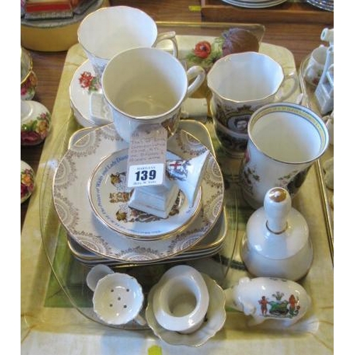 TRAY OF ROYAL COMMEMORATIVE CHINA INCLUDING DUCHESS QUEEN AN... | Barnebys