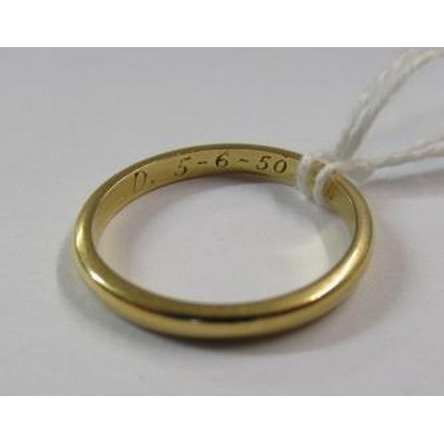 22CT GOLD WEDDING RING | Barnebys