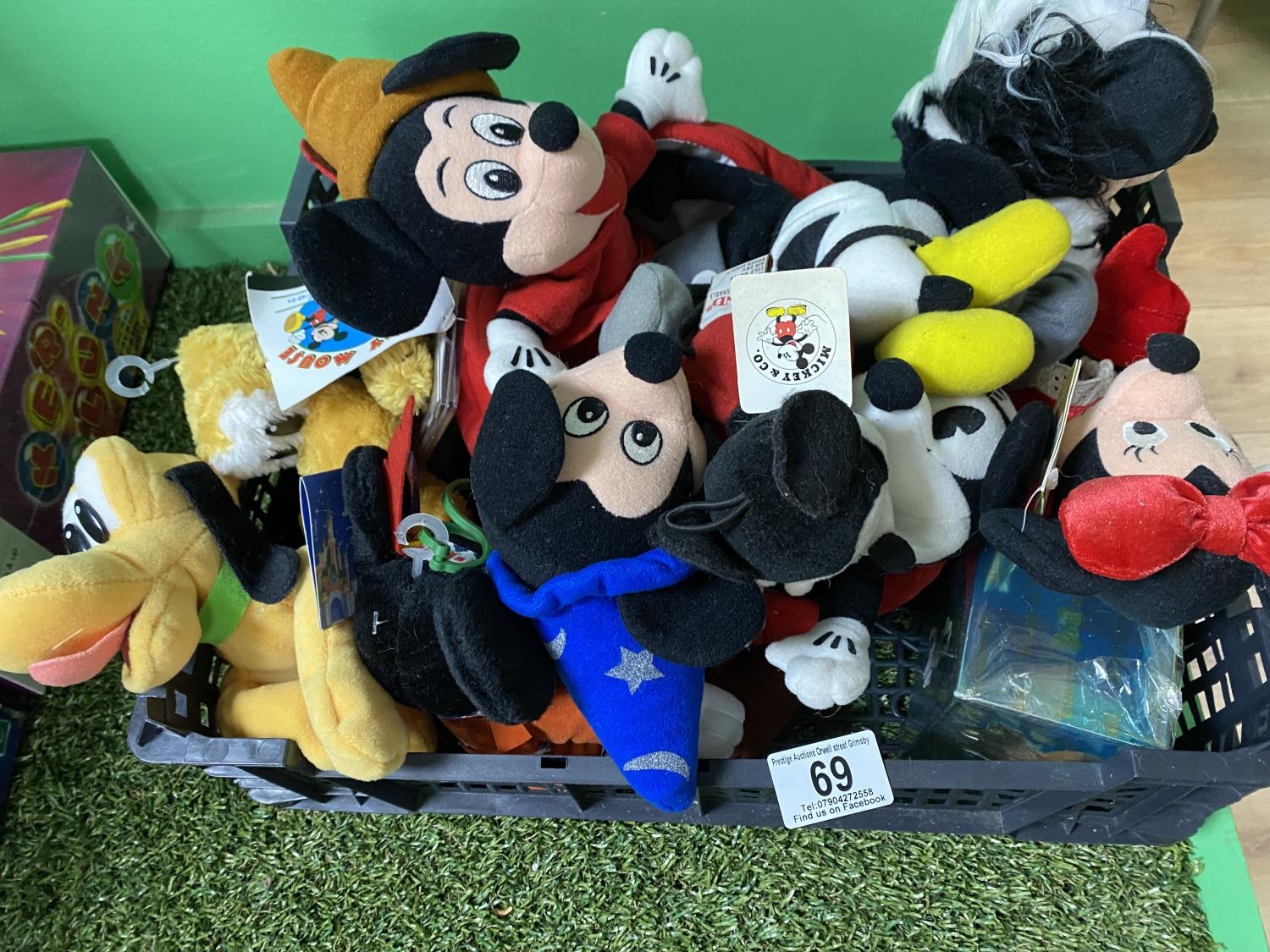 CRATE OF ASSORTED DISNEY TEDDIES