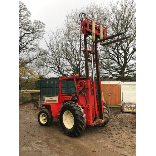 Manitou MB25 Rough Terrain Forklift Perkins Diesel Engine In working ...