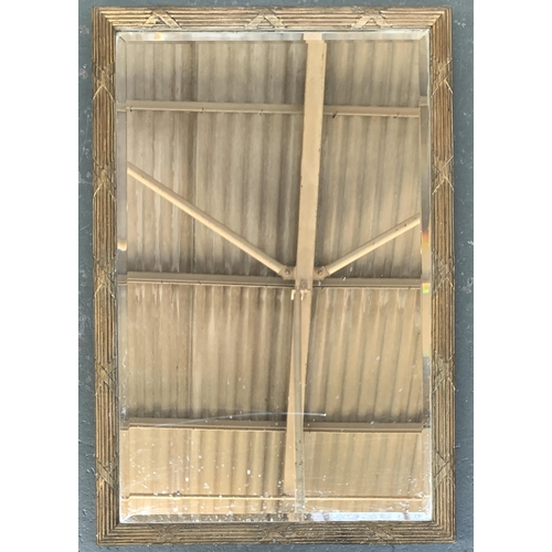 A rectangular wall mirror in a reeded gilt gesso frame with ... | Barnebys