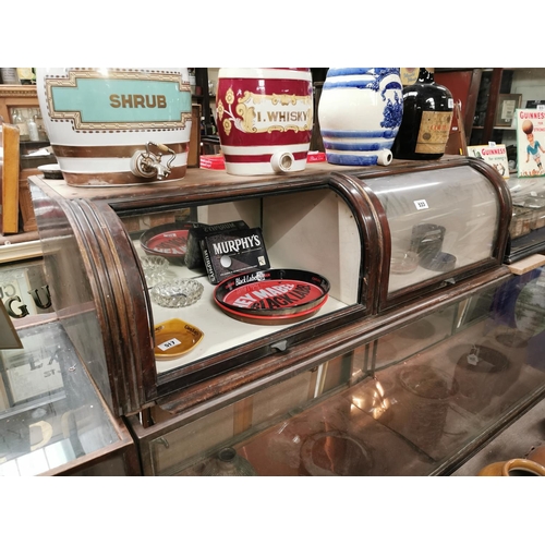 Victorian mahogany and Perspex counter display cabinet - one... | Barnebys