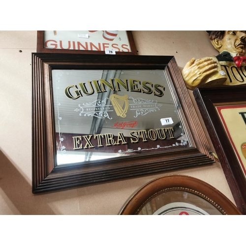 Guinness Extra Stout advertising mirror in original frame. {... | Barnebys