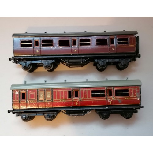 BING for BASSETT LOWKE 0 Gauge LMS Carriages comprising bogie Midland ...