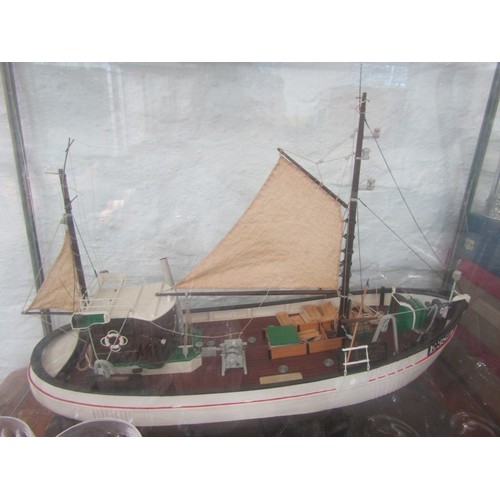 MARITIME, cabinet cased scale model of Fishing Trawler "Mary... | Barnebys