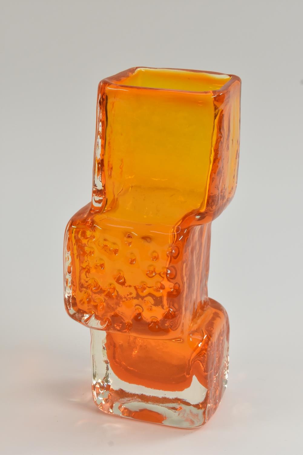 A Whitefriars Drunken Bricklayer vase, designed by Geoffrey Baxter ...