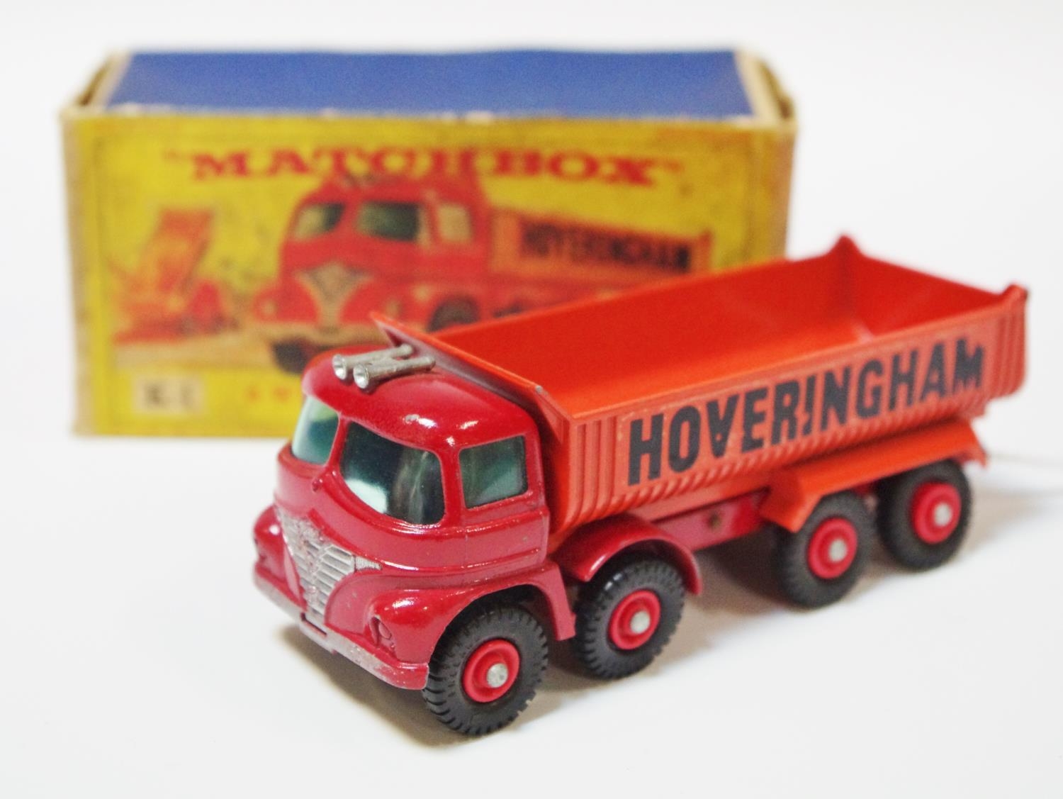 Matchbox King Size K1 Foden ''Hoveringham'' 8-wheeled Tipper - red cab ...