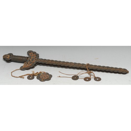 A Chinese qianjian coin sword, 45cm long, Qing Dynasty | Barnebys