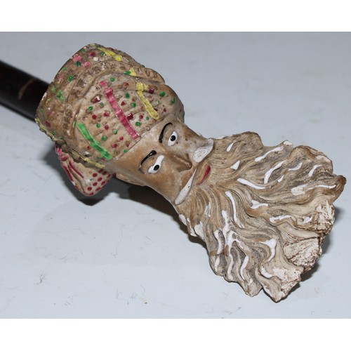 A 19th century French clay pipe, by Maison Gambier, Paris, modelled as ...