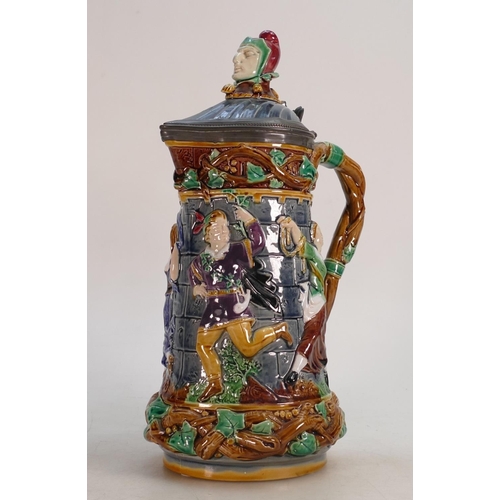 19th Century Minton Majolica embossed Tower jug: Decorated a... | Barnebys