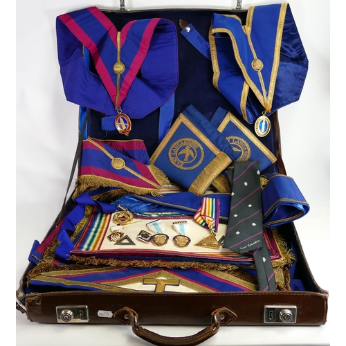 A collection of Masonic Regalia: Including badges, medals, g... | Barnebys