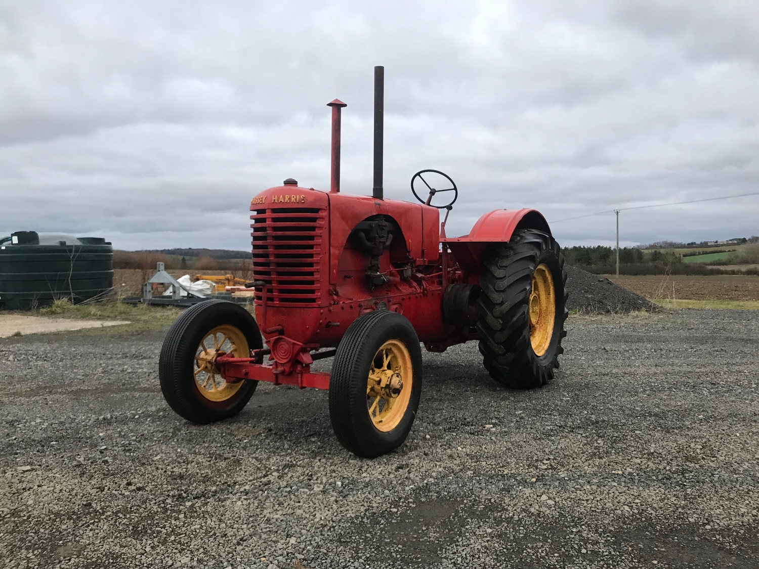 Massey Harris Pacemaker tractor. 1938.Twin power model. Runs, older ...