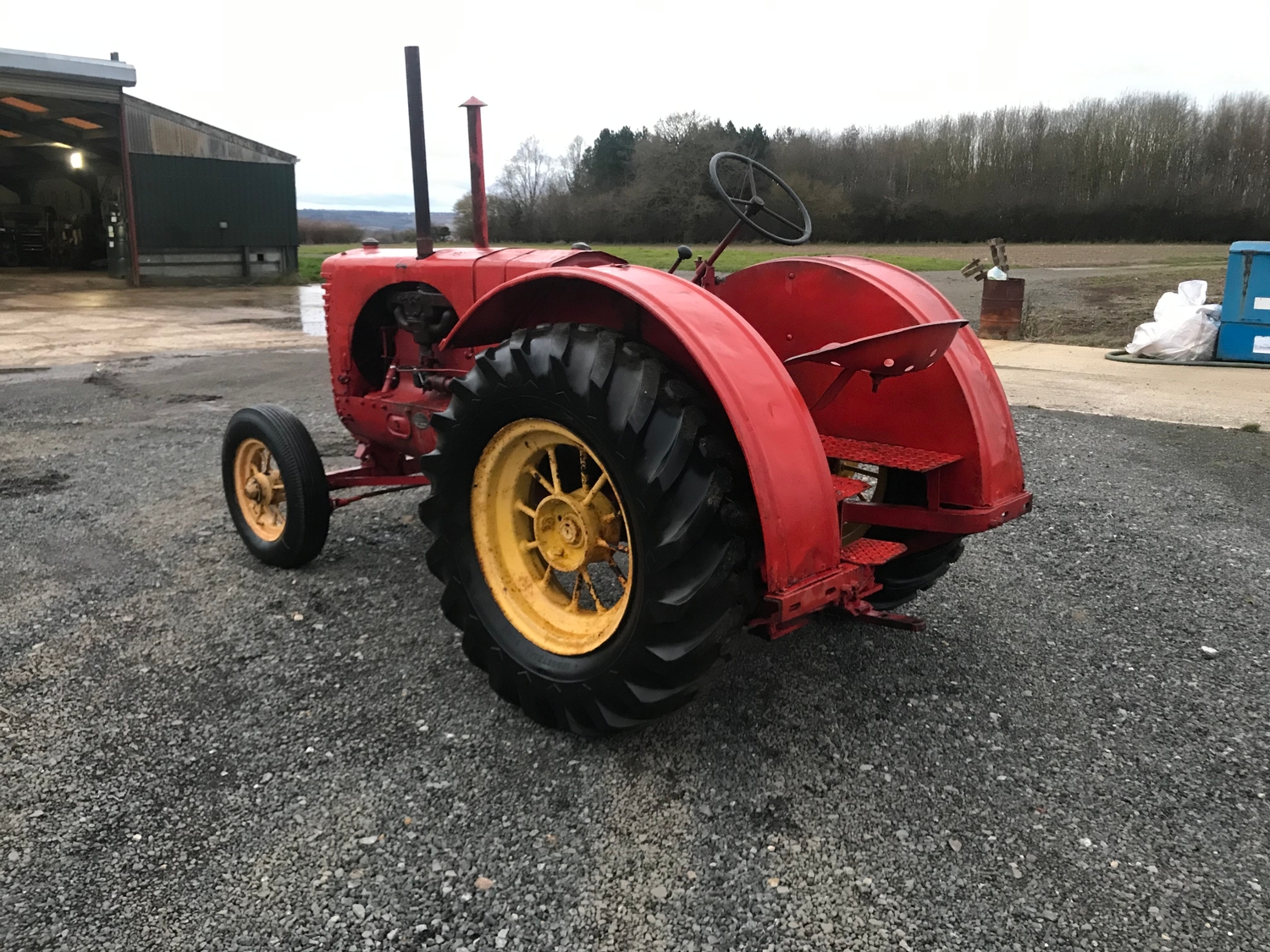 Massey Harris Pacemaker tractor. 1938.Twin power model. Runs, older ...
