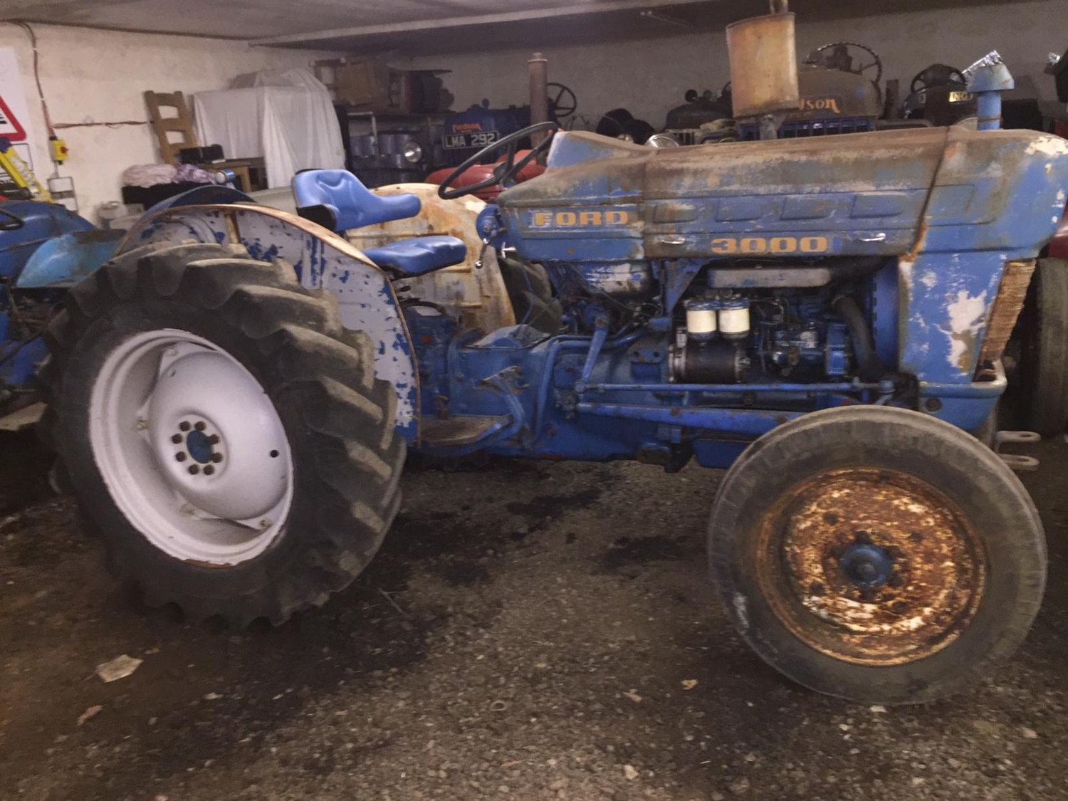 Ford Pre Force 3000 Select-O-Speed tractor. New rear wheels and tyres