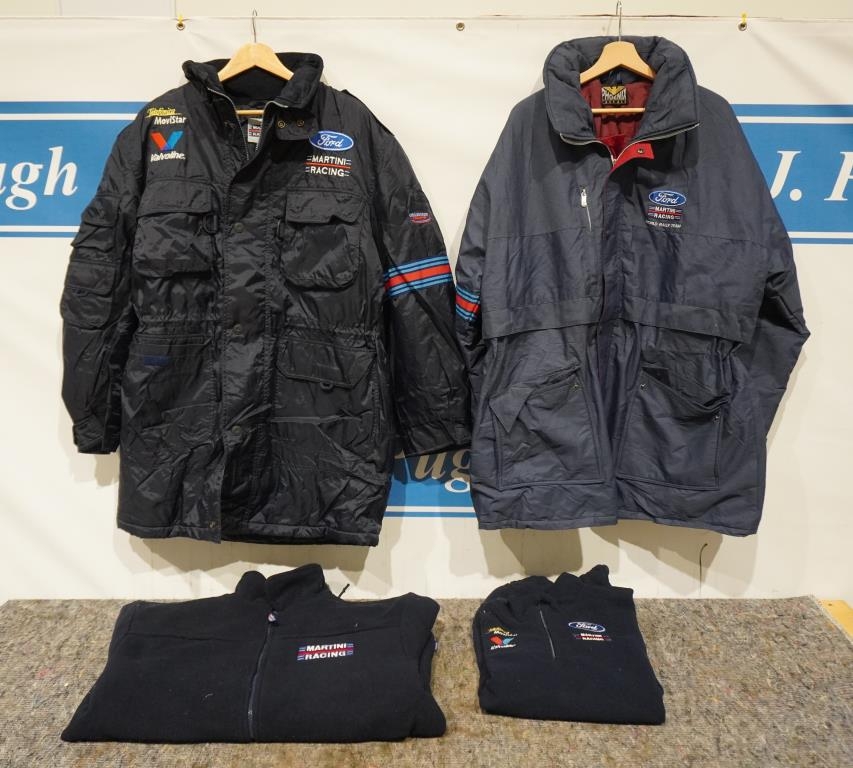 2 Ford rally jackets and fleeces