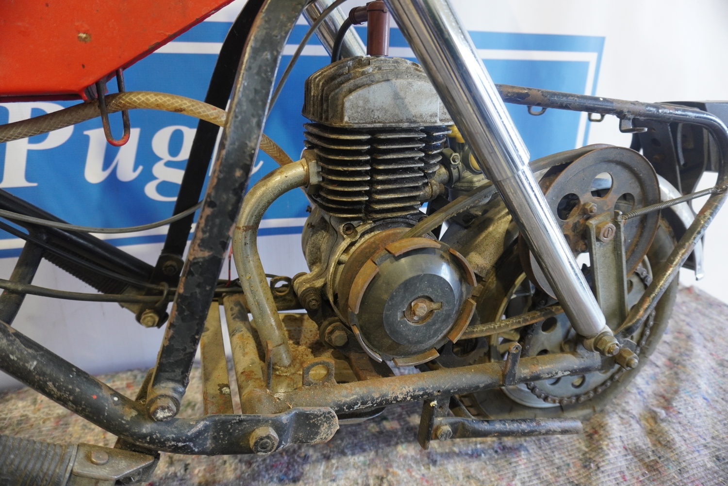 Di Blasi R7 50CC folding motorcycle. 1980s. Engine turns over. Britax ...