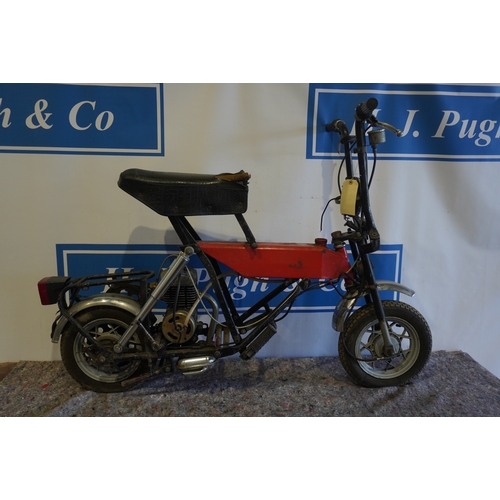 Di Blasi R7 50CC folding motorcycle. 1980s. Engine turns over. Britax ...