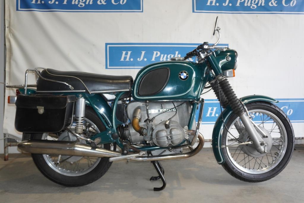 BMW R60/5 motorcycle. 1972, 600cc. Matching numbers, good original ...