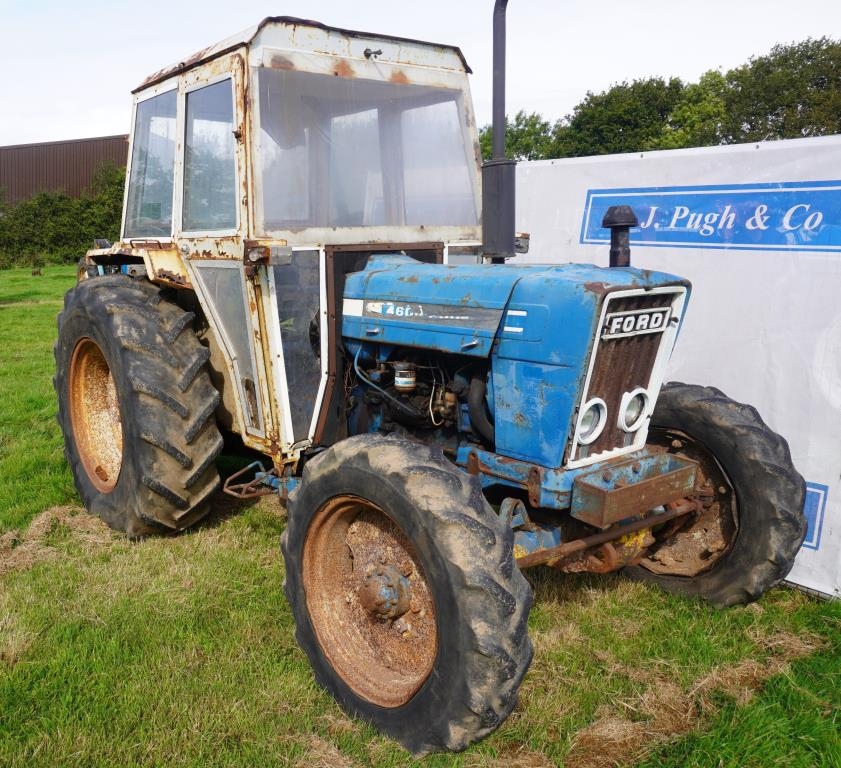 Ford 4600 Four County tractor. Lambourne cab, pick up hitch. Worthwhile ...