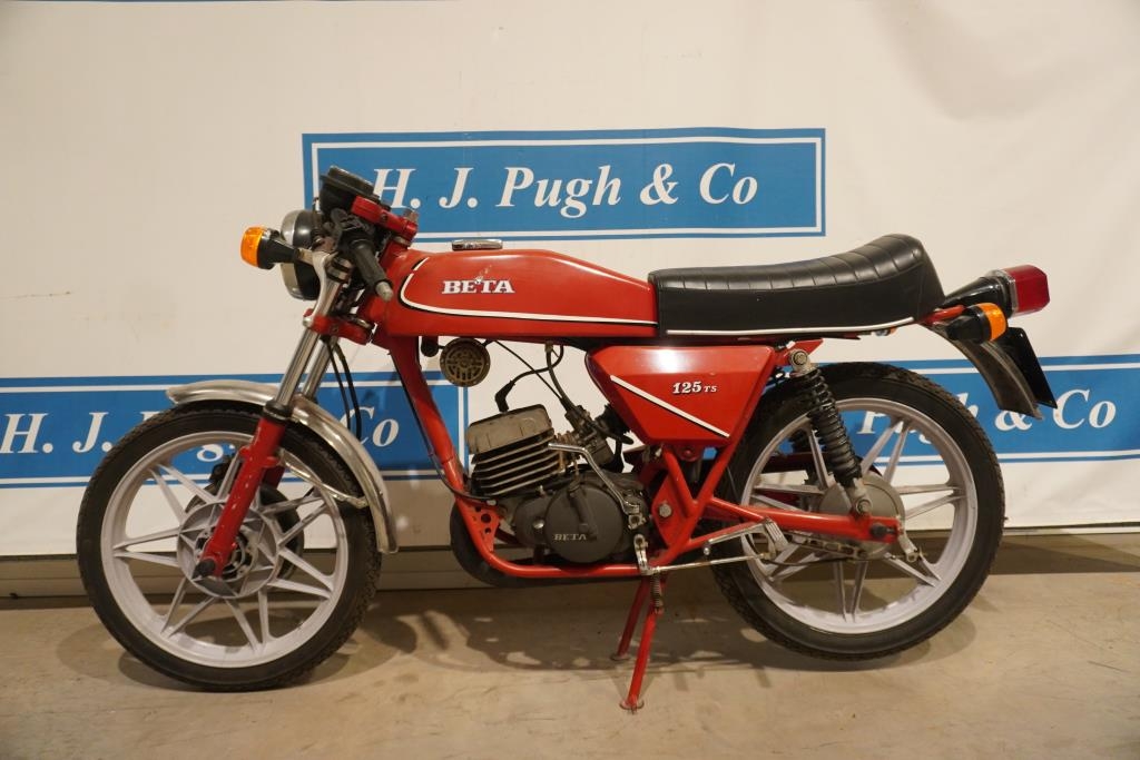 Beta 125TS motorcycle. 1978. Ex shop display bike. Only 100km on the ...