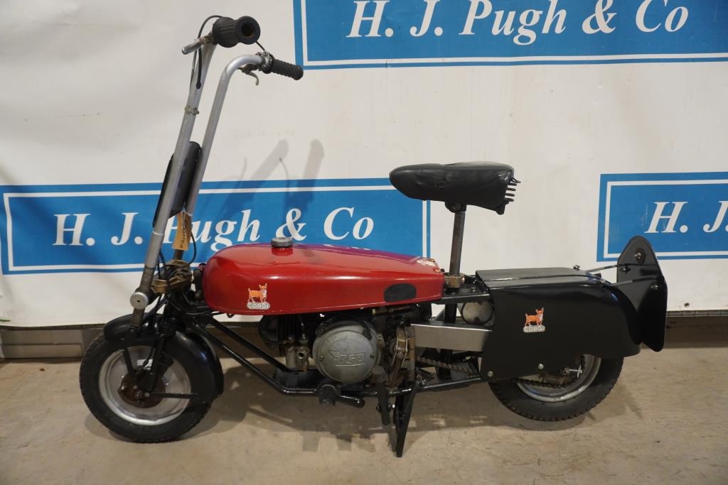 Brockhouse Corgi motorcycle, 1940/50's. No Documents