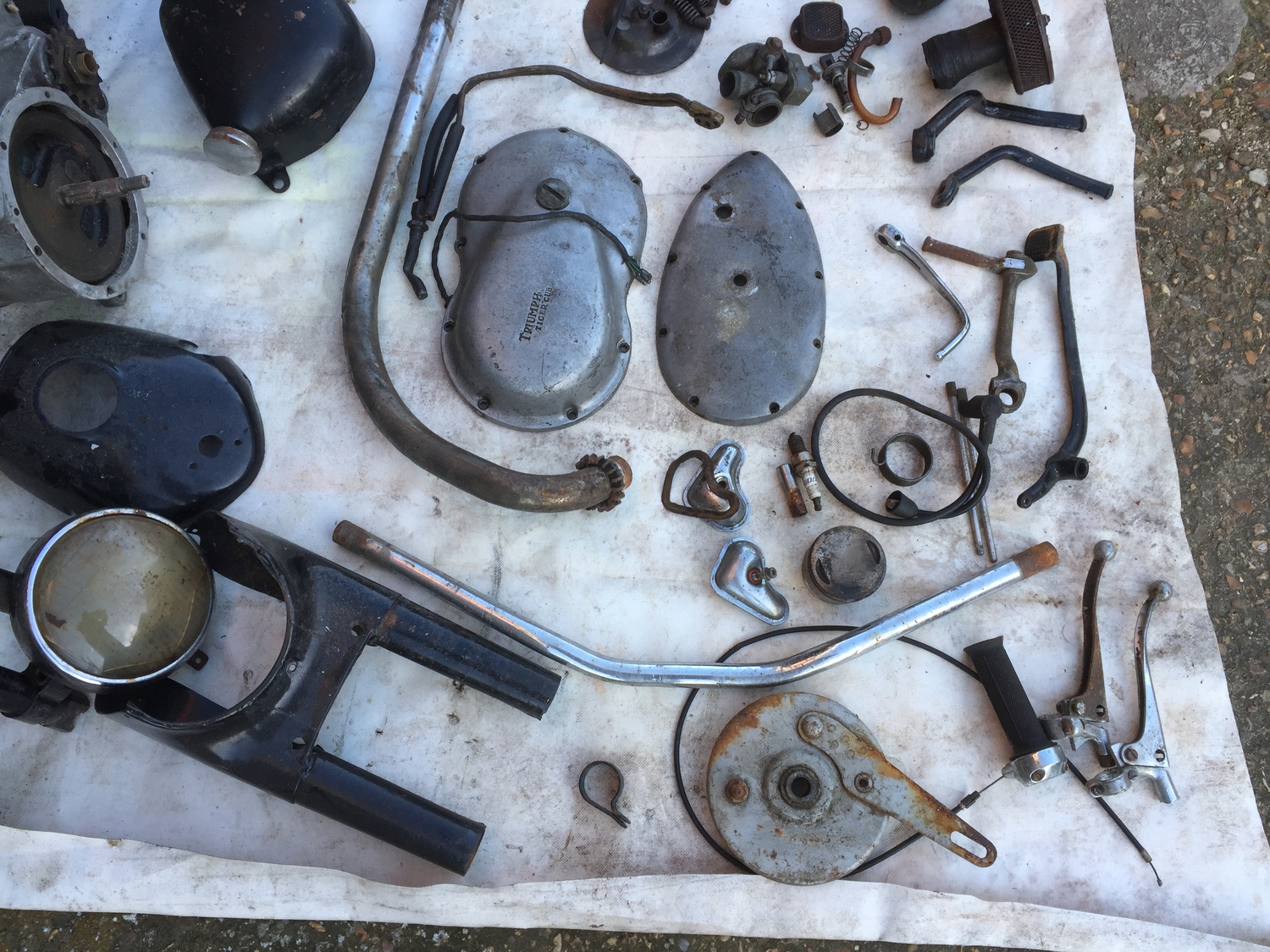 Triumph T20 Tiger Cub project. 1958. 200cc. Includes engine, frame ...