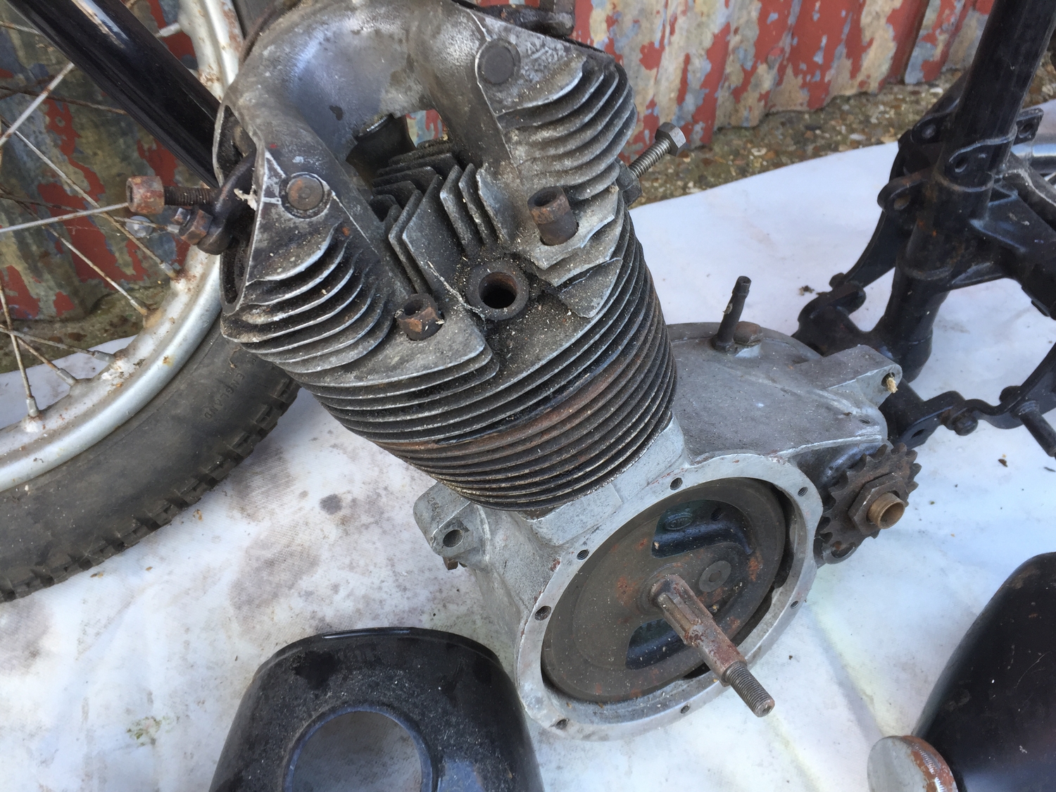 Triumph T20 Tiger Cub project. 1958. 200cc. Includes engine, frame ...