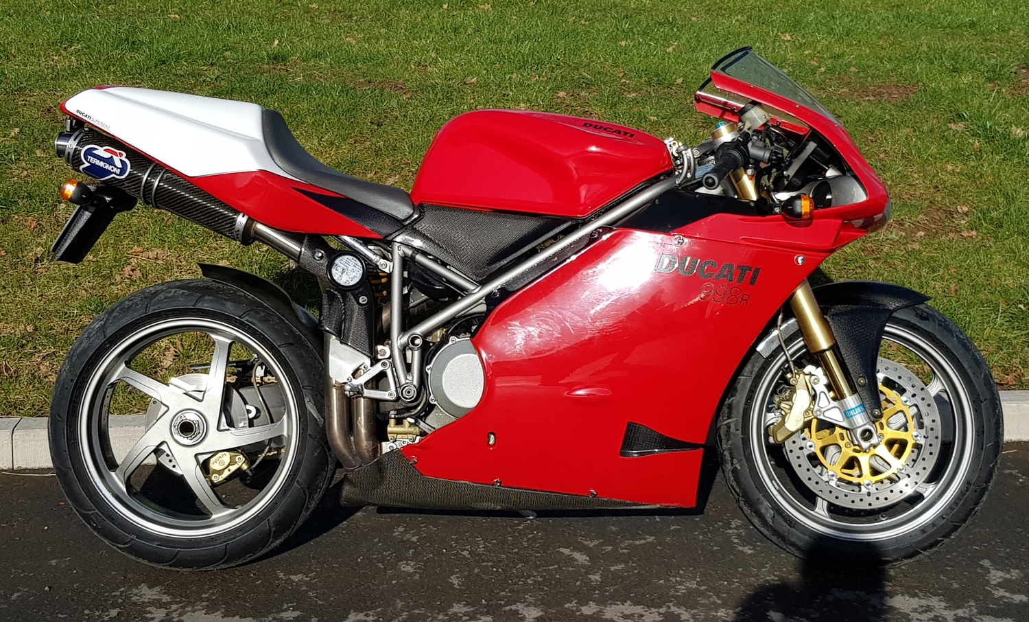 Ducati 998R motorcycle. 1600 miles showing on the clock. Starts, runs ...