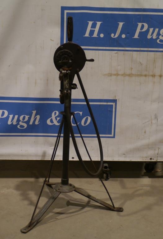 Wolseley hand sheep shearing machine on stand