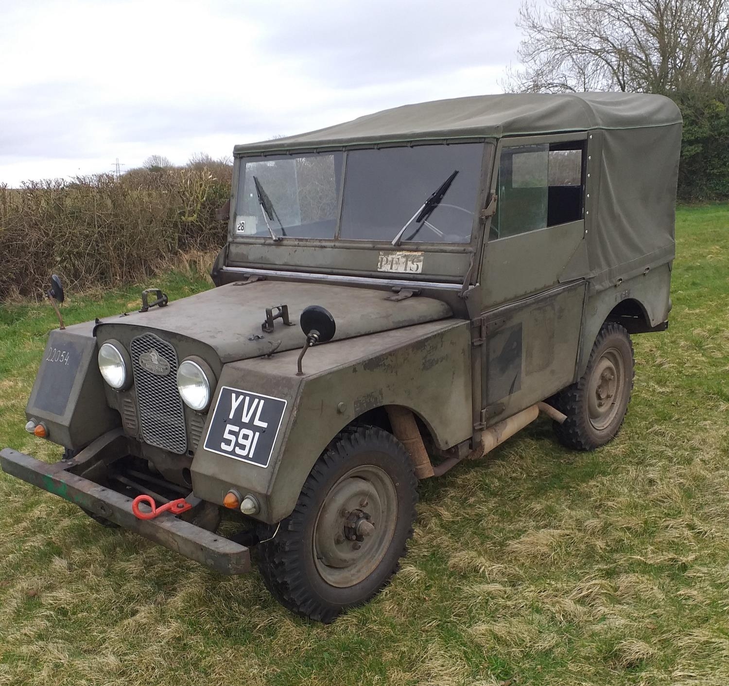 Land Rover Minerva 1952. Ex Belgium Army vehicle. This Land Rover is ...