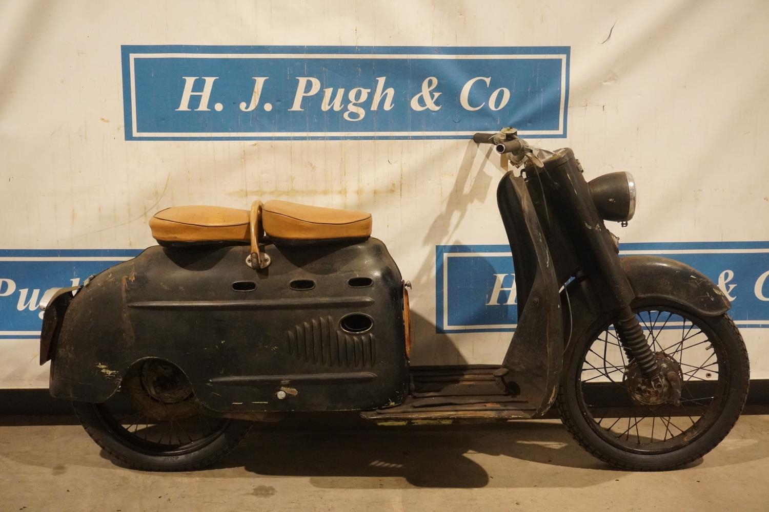 Manurhin 75cc scooter. 1955. Frame no. 001804. Complete with dating ...
