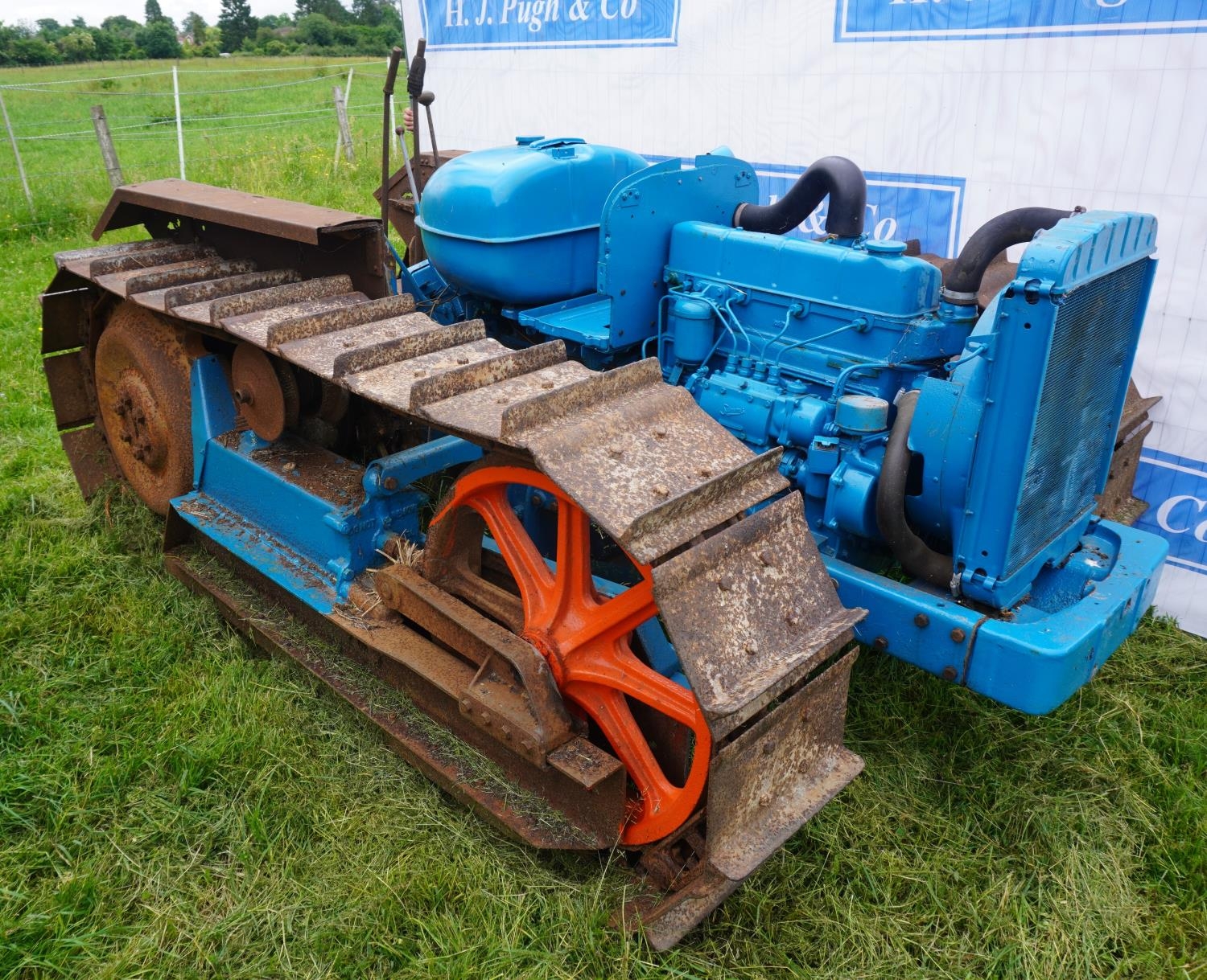 Fordson Major County full track crawler tractor. Part restored