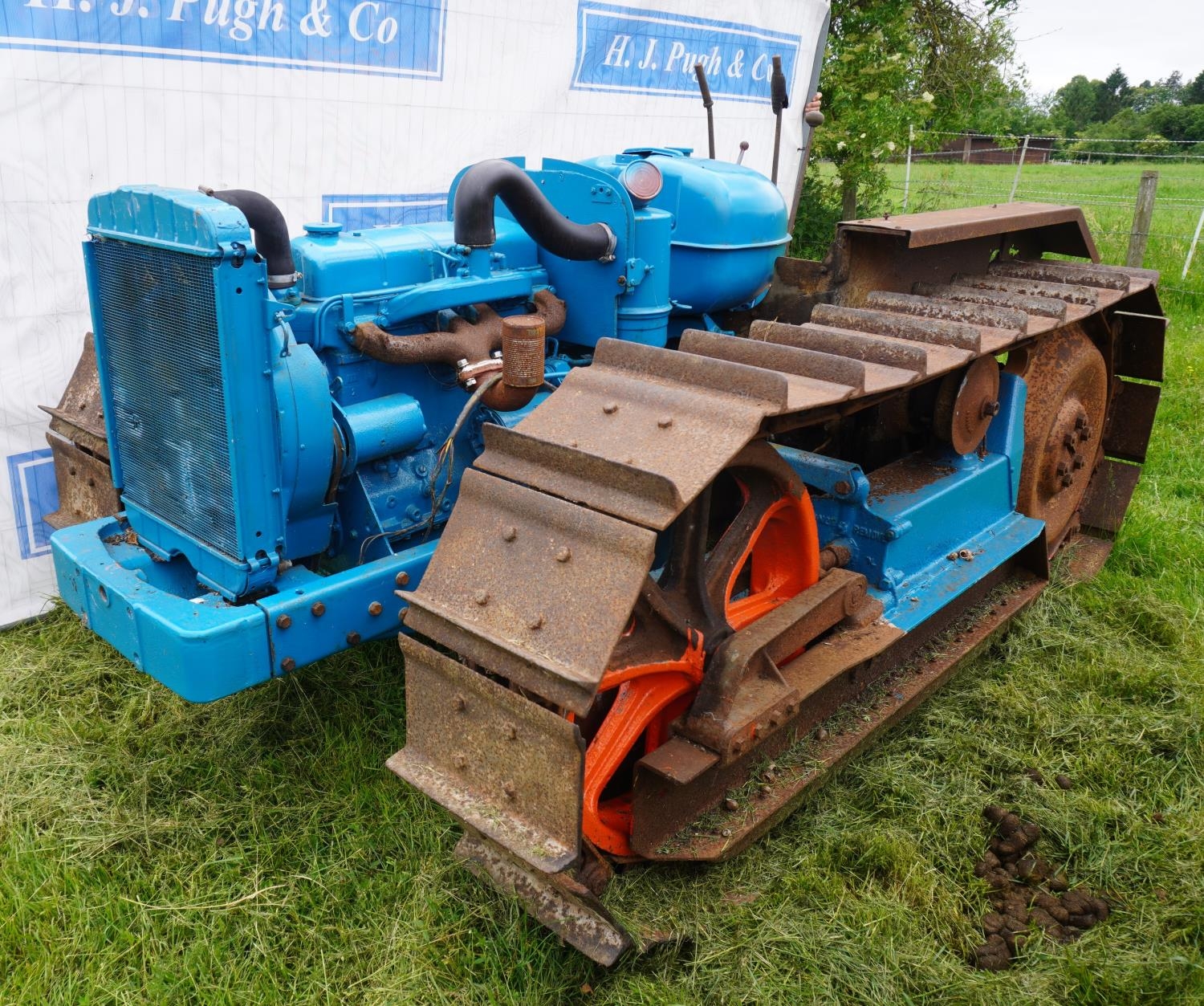Fordson Major County full track crawler tractor. Part restored
