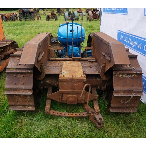 Fordson Major County full track crawler tractor. Part restored