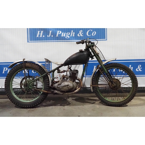 BSA 125 Bantam trials bike. 1950s. Rigid frame. Good compression. No docs