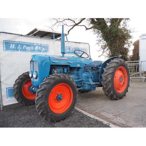 Fordson Dexta 4 wheel drive tractor. Fitted with All Grip Tractors 4WD ...