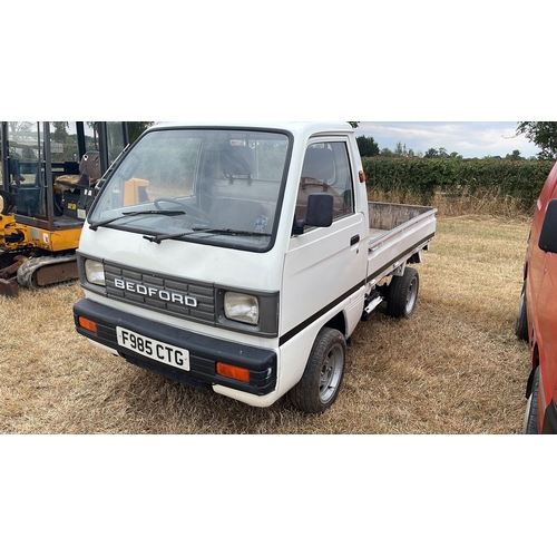 Bedford Rascal van. 1989. 2 Owners, 85,000 miles. Reg F985 CTG. V5 and keys