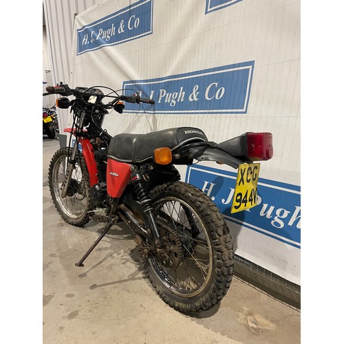 Honda XL185 motorcycle. 1979. 180cc. Ideal restoration bike, needs new ...